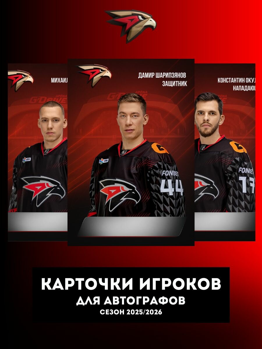 Набор автограф карточек КХЛ ХК Авангард