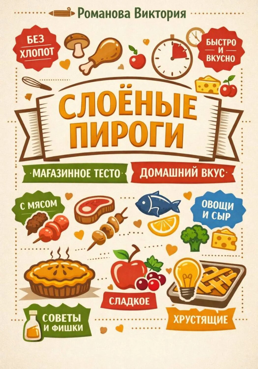 Слоёные пироги: магазинное тесто, домашний вкус [Цифровая книга]