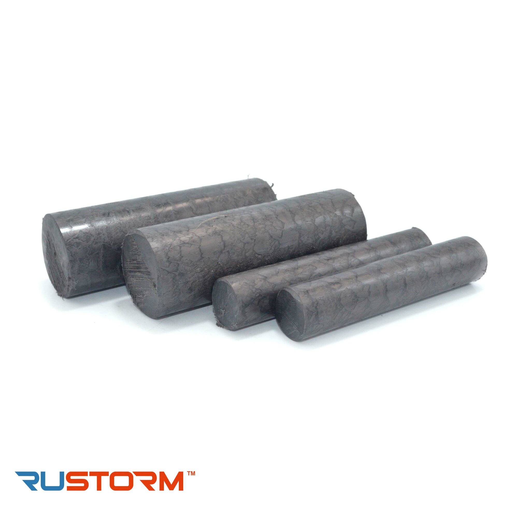 Капролон стержень 90х50 мм ПА-6 МГ графитонаполненный (чёрный)