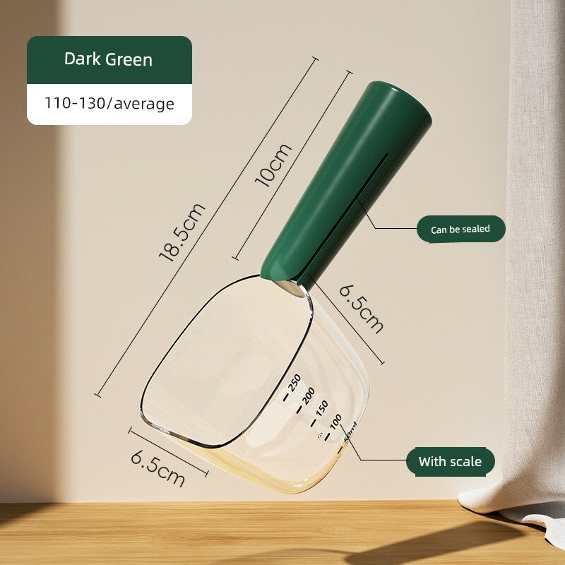 Мерная ложка для корма для кошек с длинной ручкой, ложка для корма для собак, ложка для кормления кошек, мерный стакан