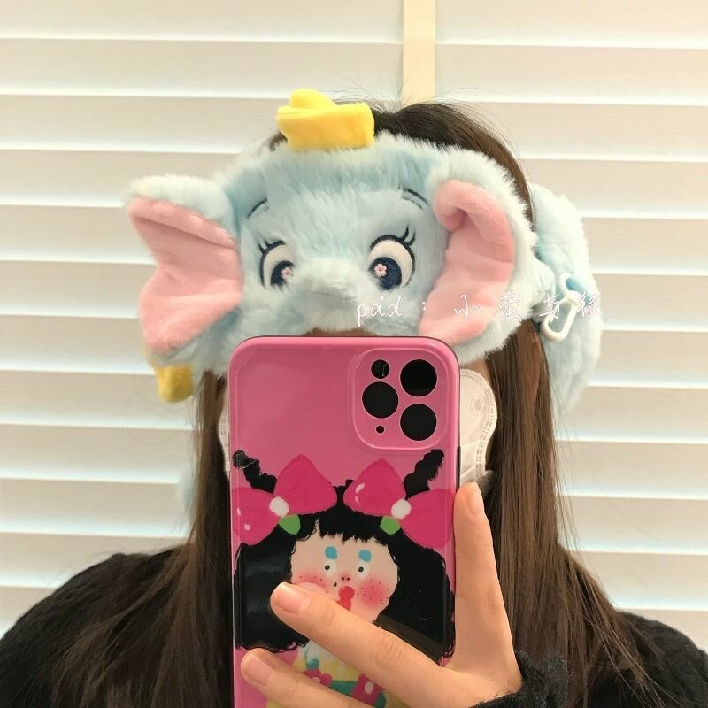 Многофункциональная маска для глаз и подголовник 2-в-1, милый Дамбо, блокирующий свет, подголовник для сна, подушка для студентов, артефакт для обеденного перерыва