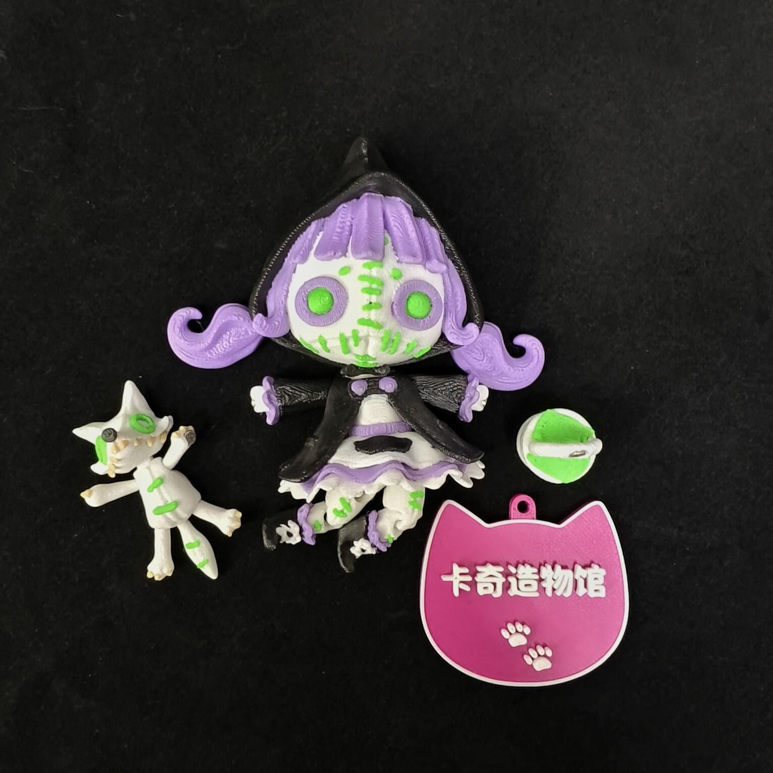 [Кукла ужасов] 3D-печатная подвеска Красной Шапочки, жуткая подвеска на Хэллоуин, фигурка с подвижными суставами