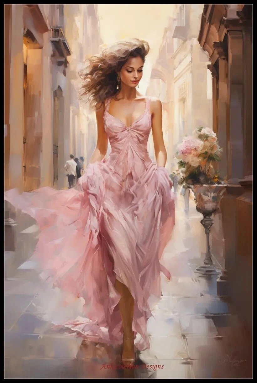 Изящные шаги-Рукоделие для вышивания DIY DMC Высокое качество-Наборы для вышивки счетным крестом 14 карат Картина маслом