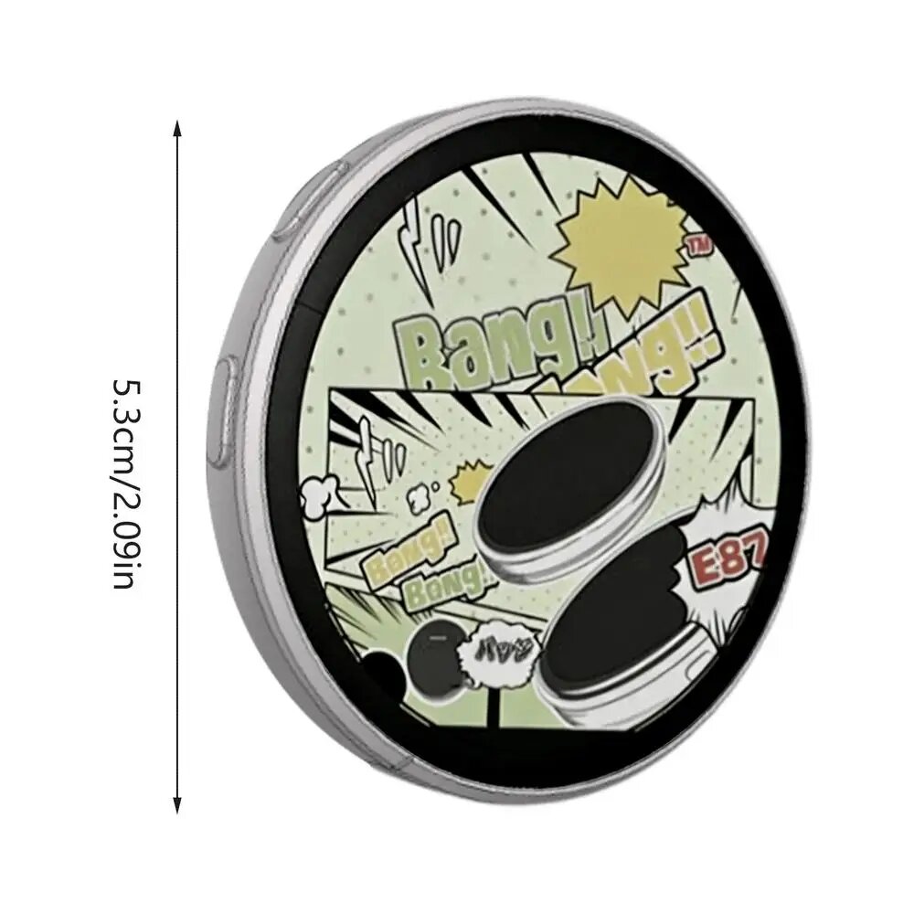 1,7-дюймовый умный цифровой значок-электронная карточка в стиле аниме, магнитный, с сенсорным White