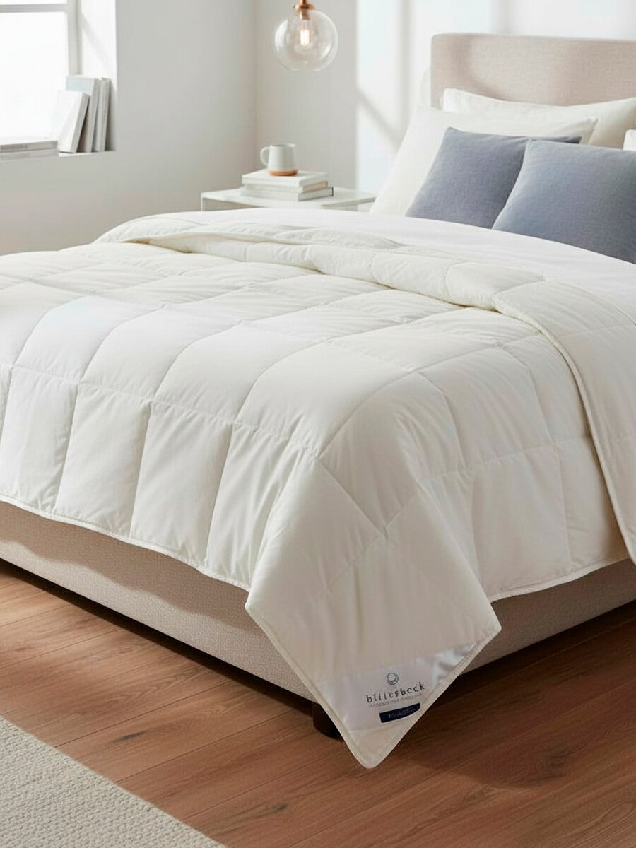 Одеяло Billerbeck "Бамбук", 200х220, евро, хлопок, бамбуковый наполнитель, лёгкое, белое