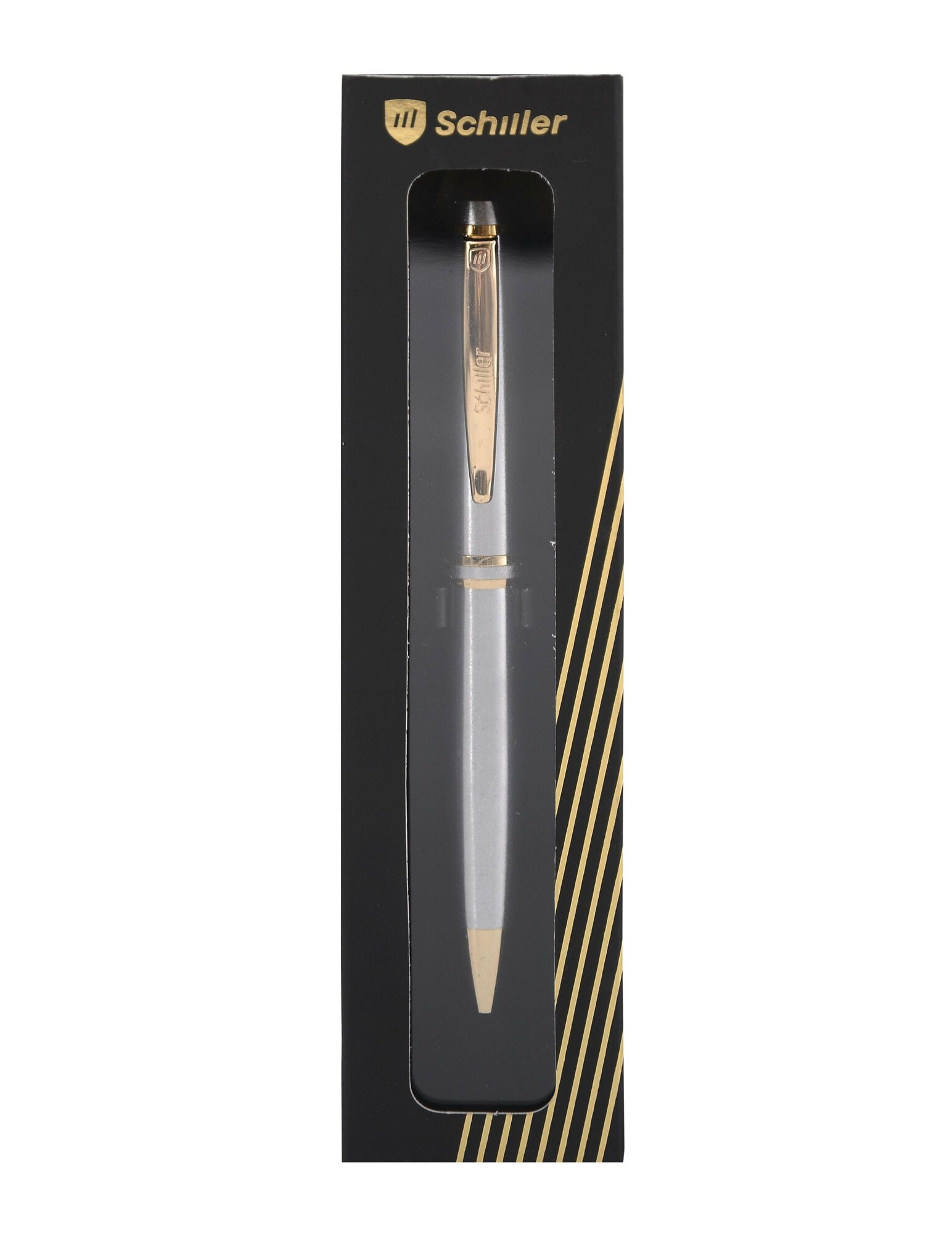 Ручка шариковая "Silvanor" серебряный корпус, Schiller