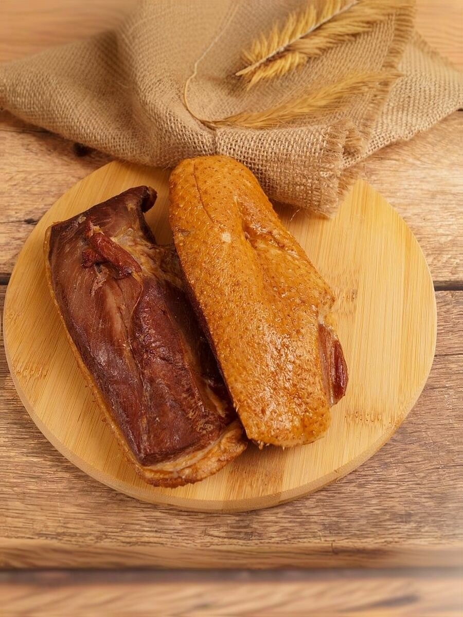 Филе грудки утиное горячего копчения 400 гр, Ферма Евгения Рошаля