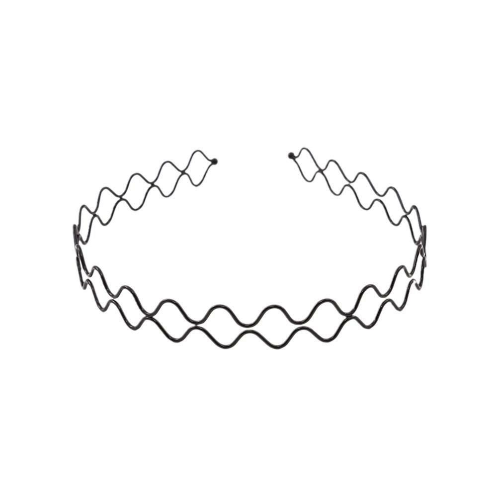 Metal Headband Mens Hair Band Non Slip Sports Hair Hoop, Mens Hair Bands Metal Hair Hoop Black Non slip Metal Hair Hoop for men