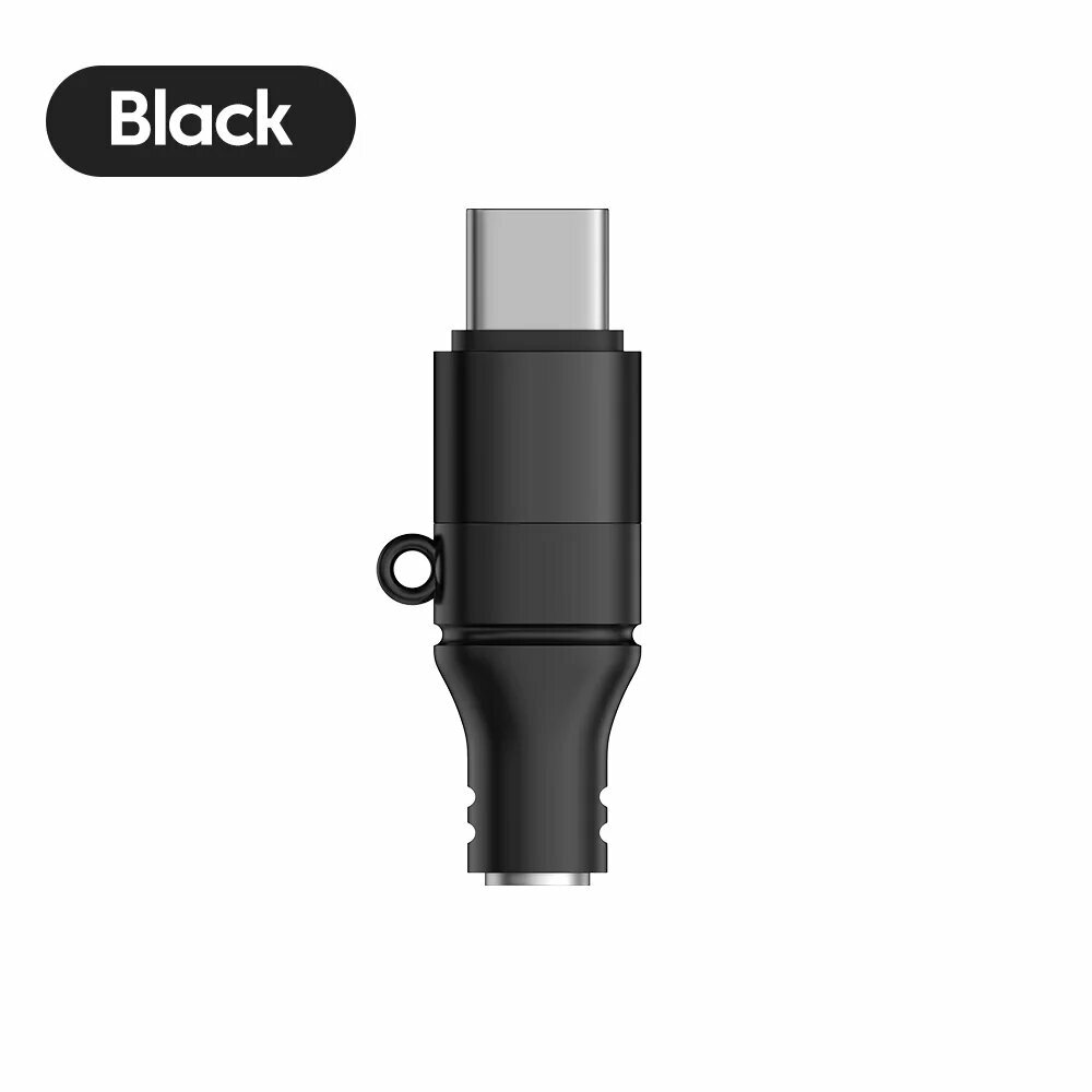 Адаптер для наушников типа C на 3,5 мм, USB-разъем типа C на разъем 3,5 мм, Aux аудио адаптер, black