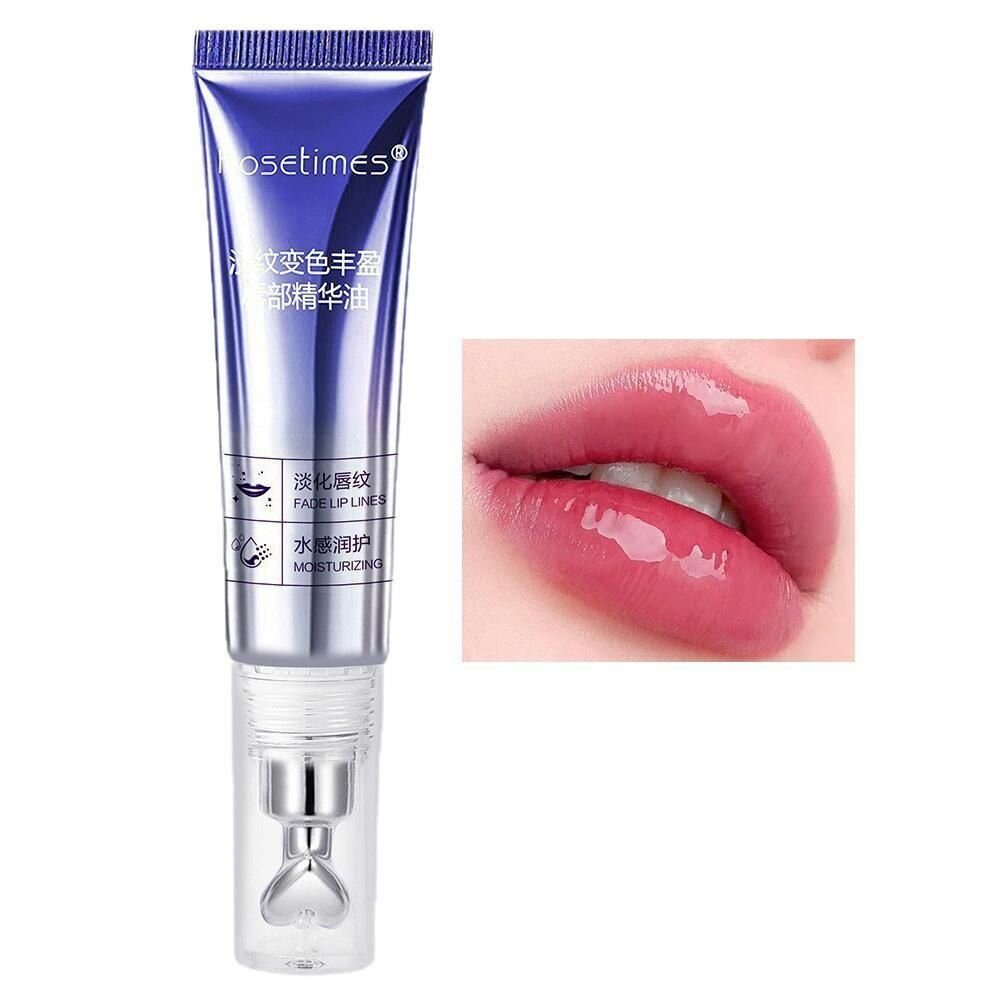 Эссенция-масло для увеличения объема губ, меняющая цвет, увлажняющая, разглаживающая морщинки на губах.