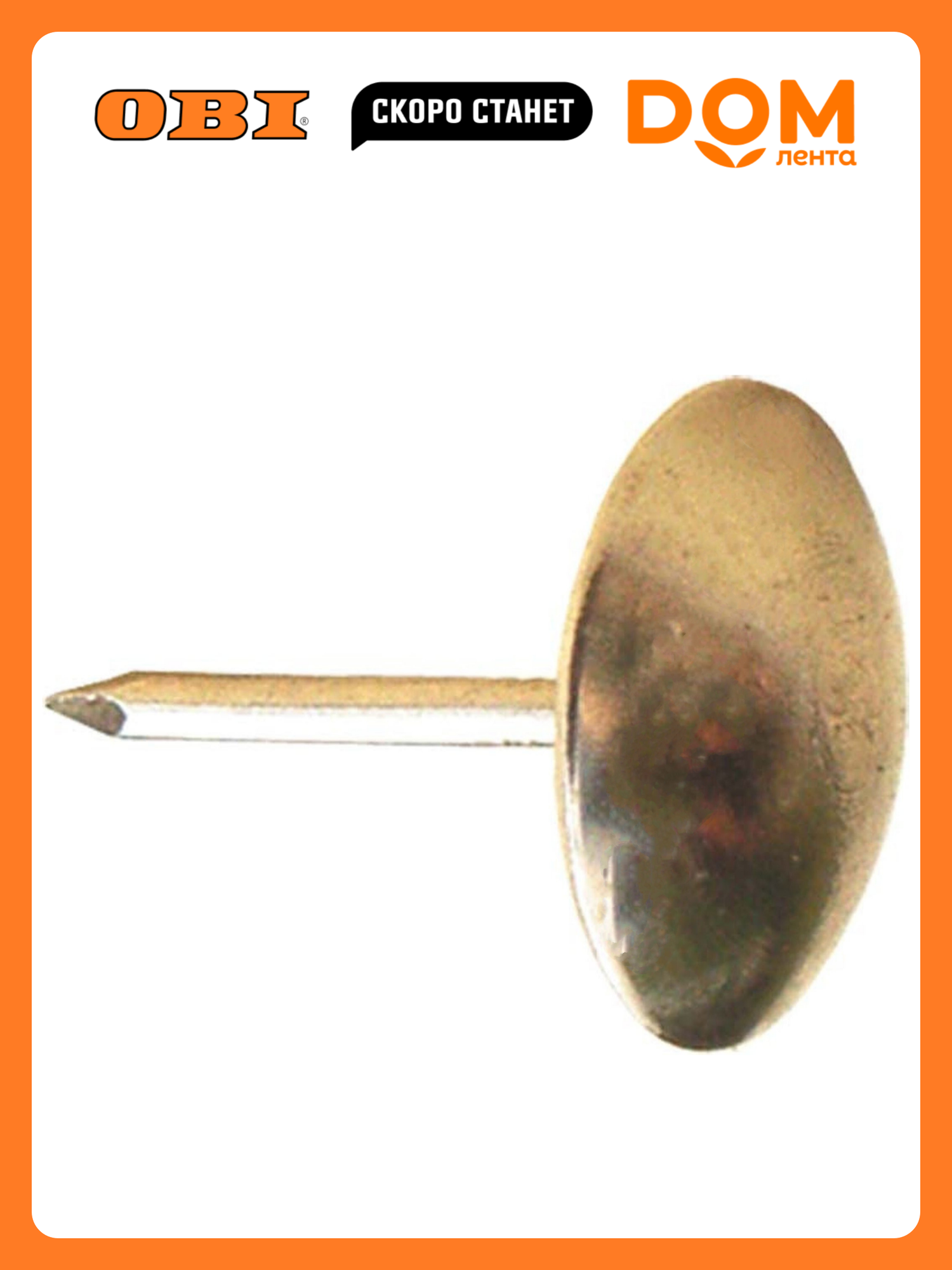 Гвозди декоративные Стройбат 9,5 мм 50 шт