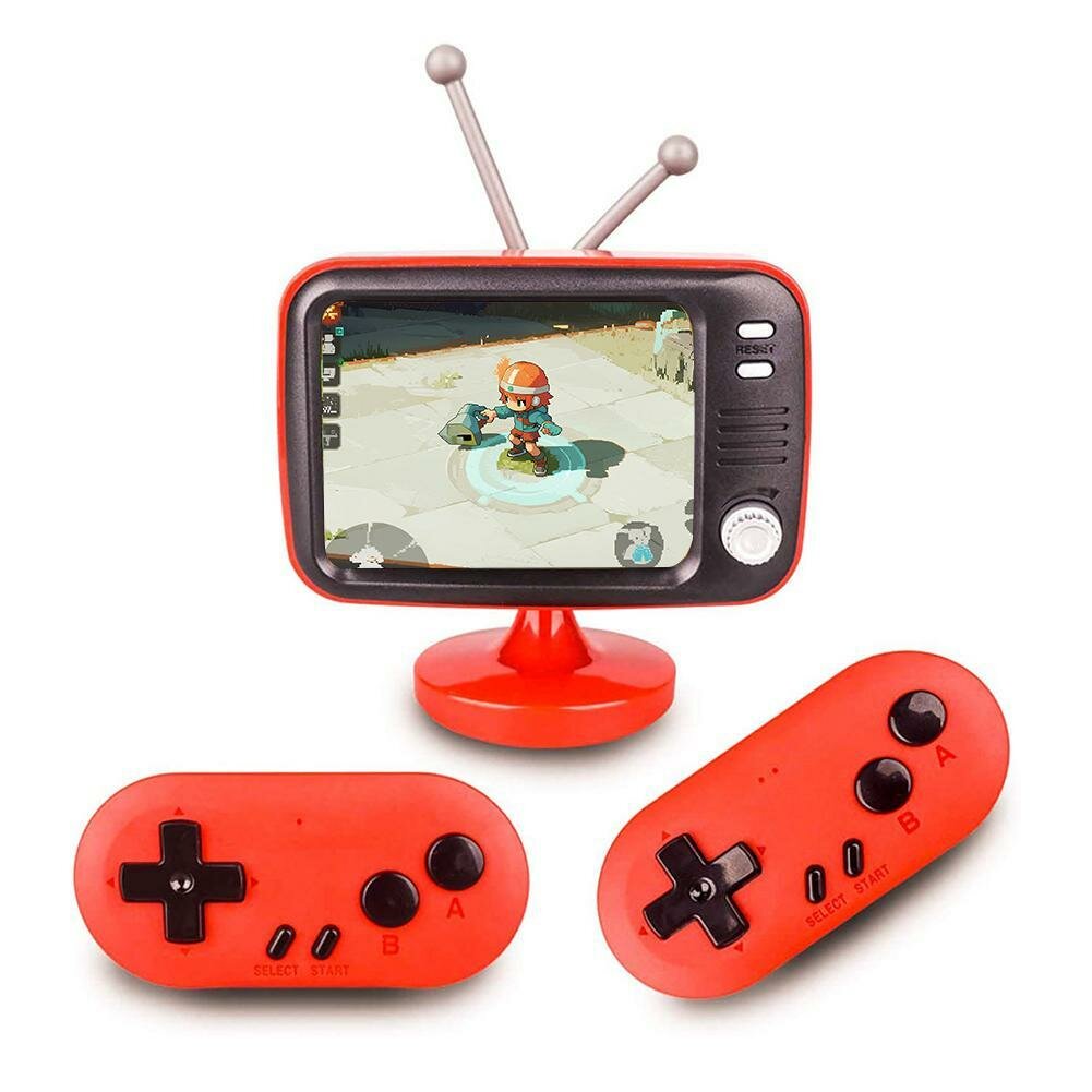 Ретро игровая приставка с 300 играми, 2 беспроводных джойстика, подключение к телевизору