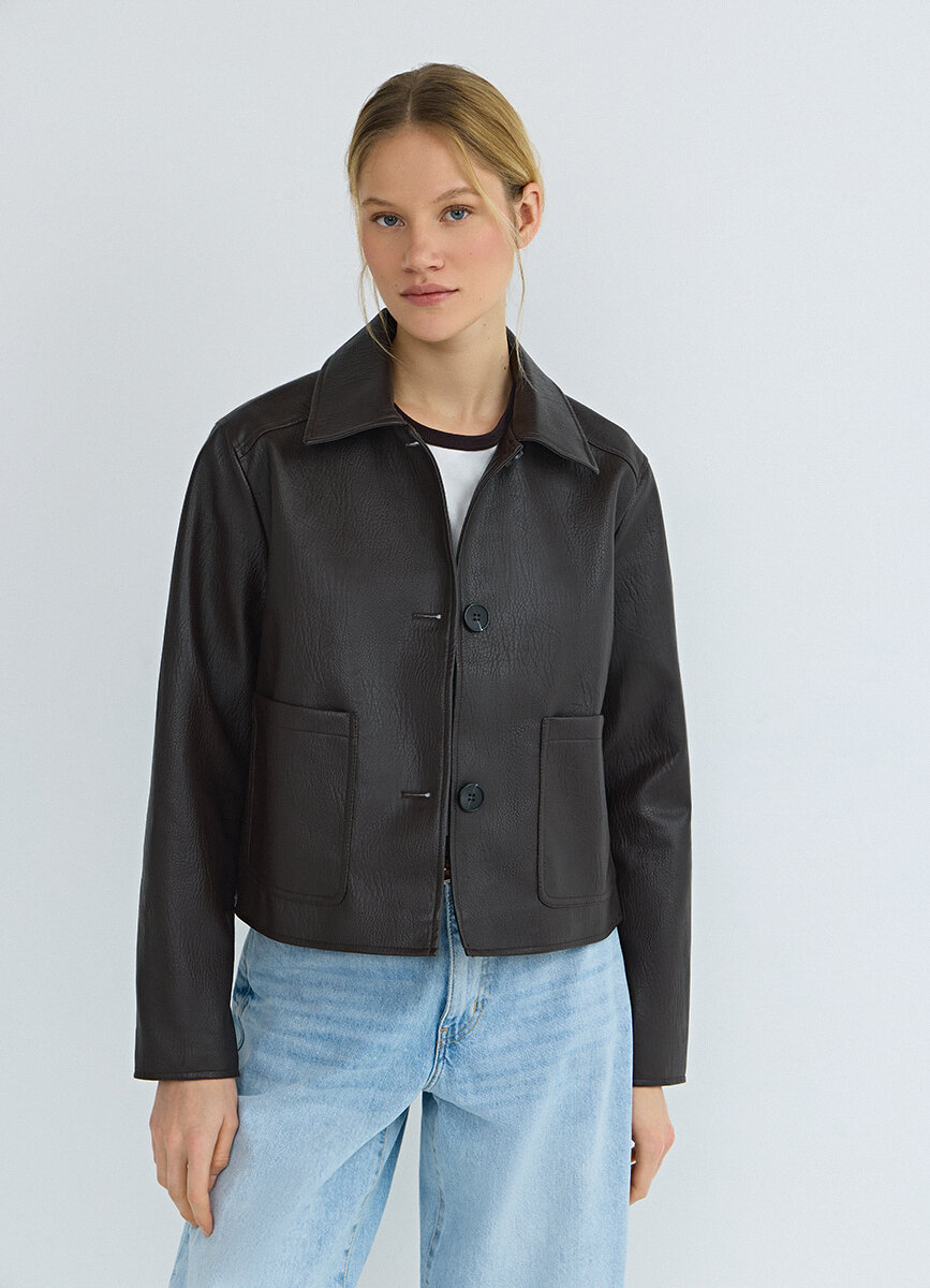 Куртка кожаная