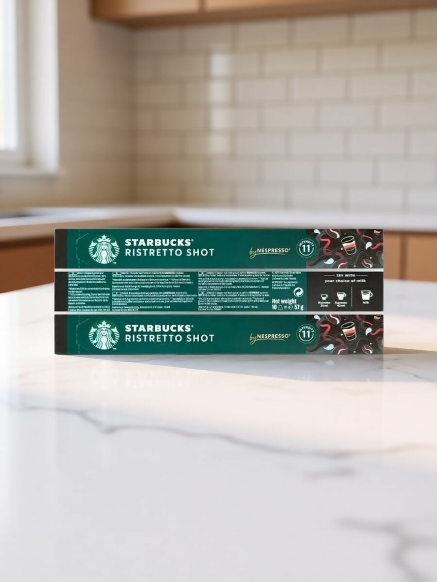 Кофе в капсулах Starbucks Ristretto Shot, 10 капсул* 3 упаковки
