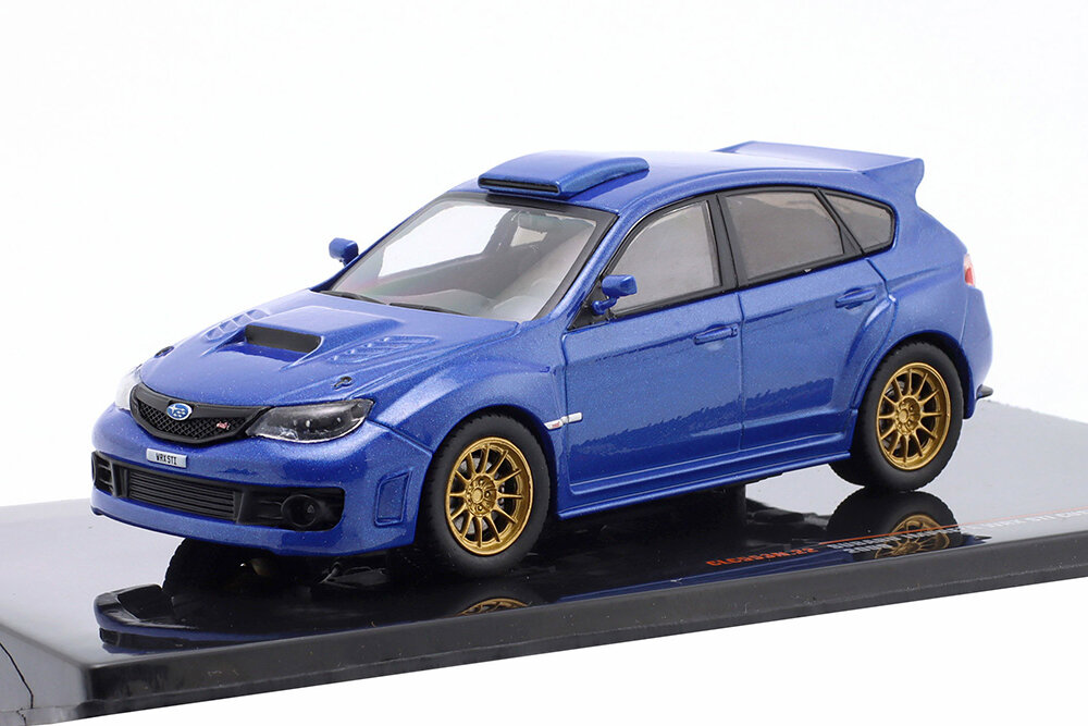 Модель коллекционная IXO Subaru impreza wrx sti custom 2009 blue