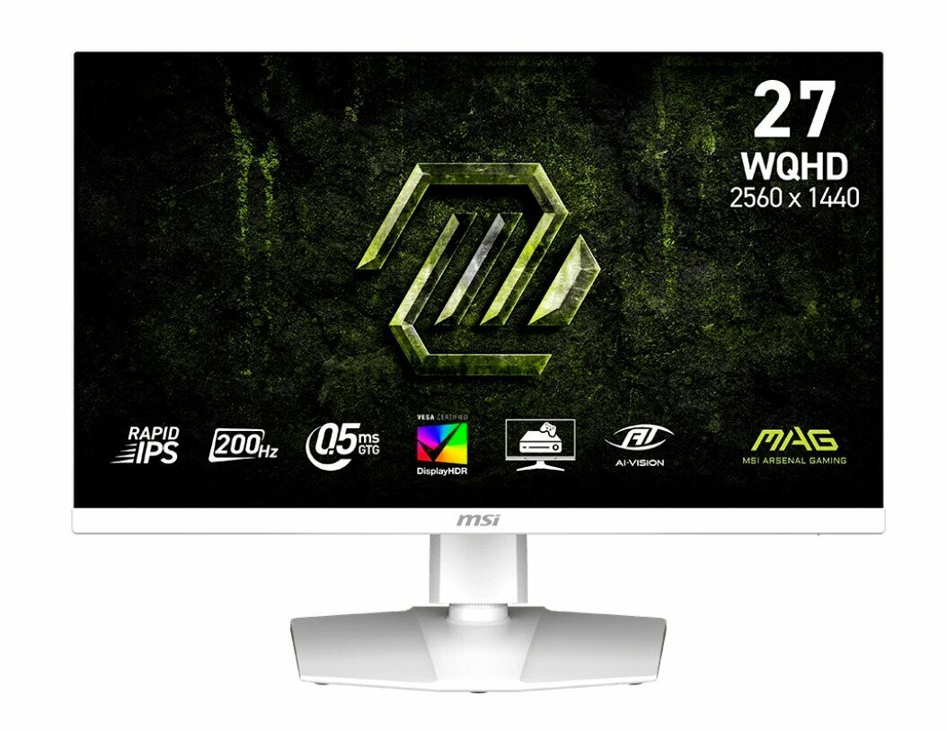 Монитор MSI 27" MAG 274QRFW E20 IPS, HDR VESA DisplayHDR 400 ,2560x1440, 200 Гц, белый