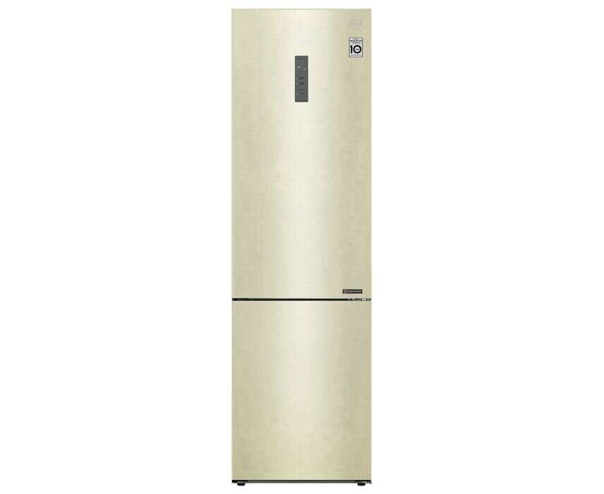 Холодильник LG GA-B509 CEWL бежевый (Full No Frost, дисплей)