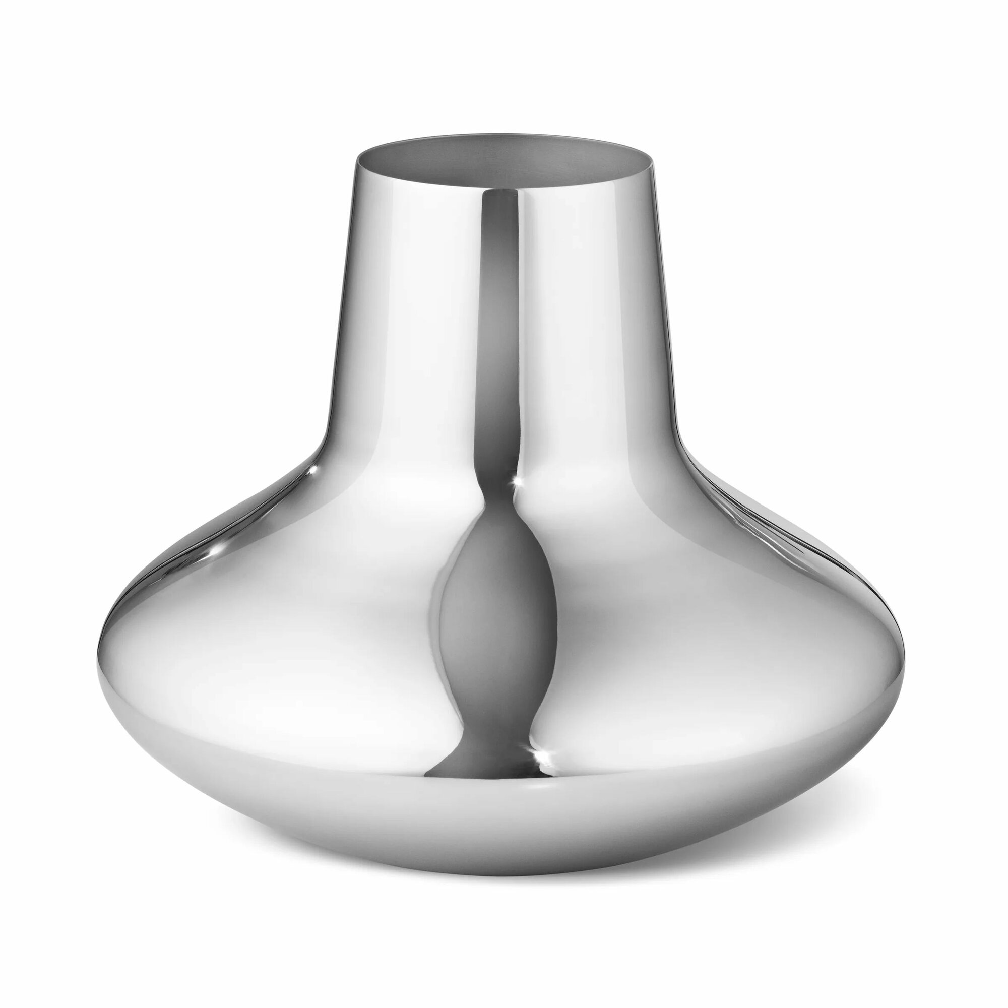 Ваза из нержавеющей стали Henning Koppel для Georg Jensen, 18,5 см, цвет серебро