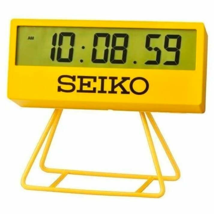 Настольные часы Seiko Yellow Table Alarm Clock QHL083YN