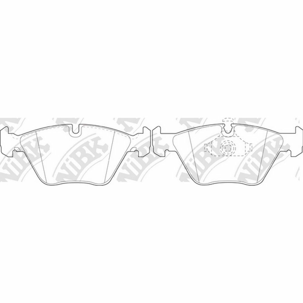 Колодки тормозные передние NIBK PN0027