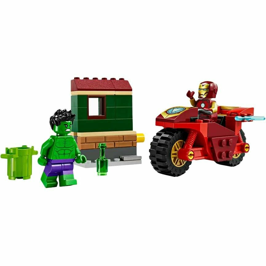 Конструктор унисекс LEGO Marvel Iron Man and Hulk 76287, 68 деталей