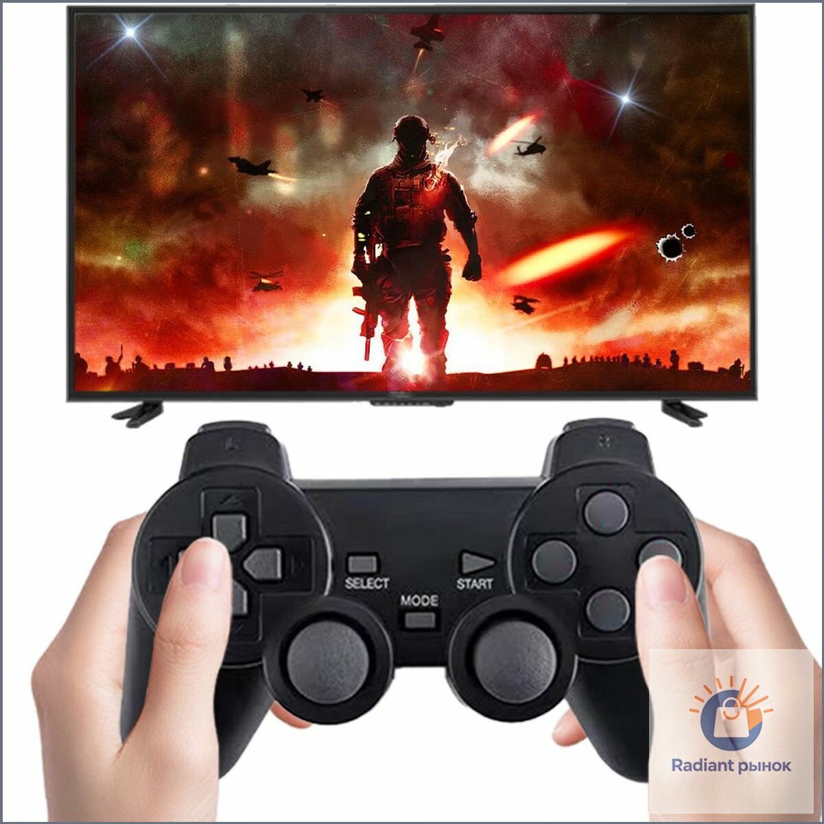 Игровая приставка M8 с беспроводными контроллерами, 32 ГБ, HDMI, 9 эмуляторов