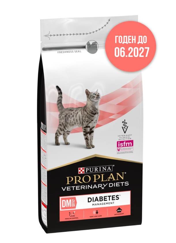 Pro Plan Сухой корм Diabetes Management для кошек при сахарном диабете, DM ST/OX, 5 кг