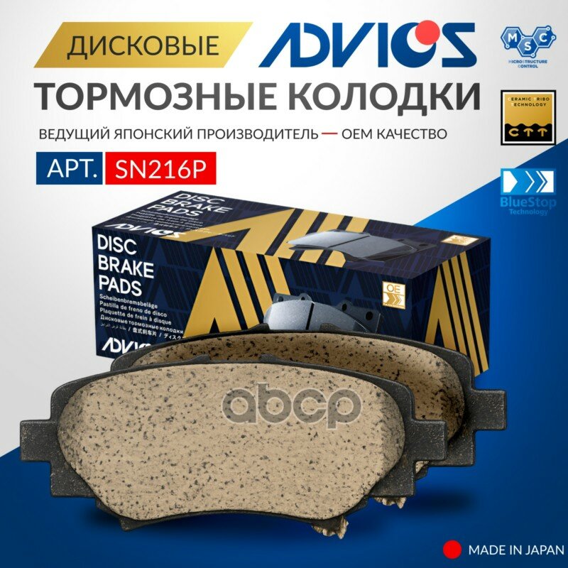 Дисковые тормозные колодки ADVICS ADVICS арт. SN216P