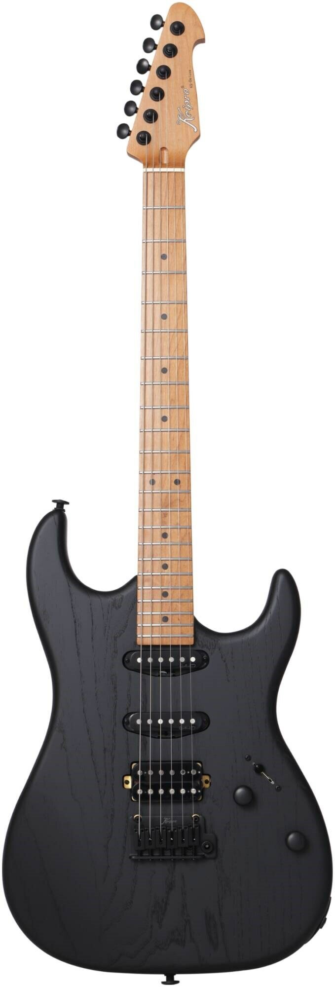 KEIPRO KS-Deluxe Ash-M S.S.H BK - электрогитара, Stratocaster, чехол в комплекте