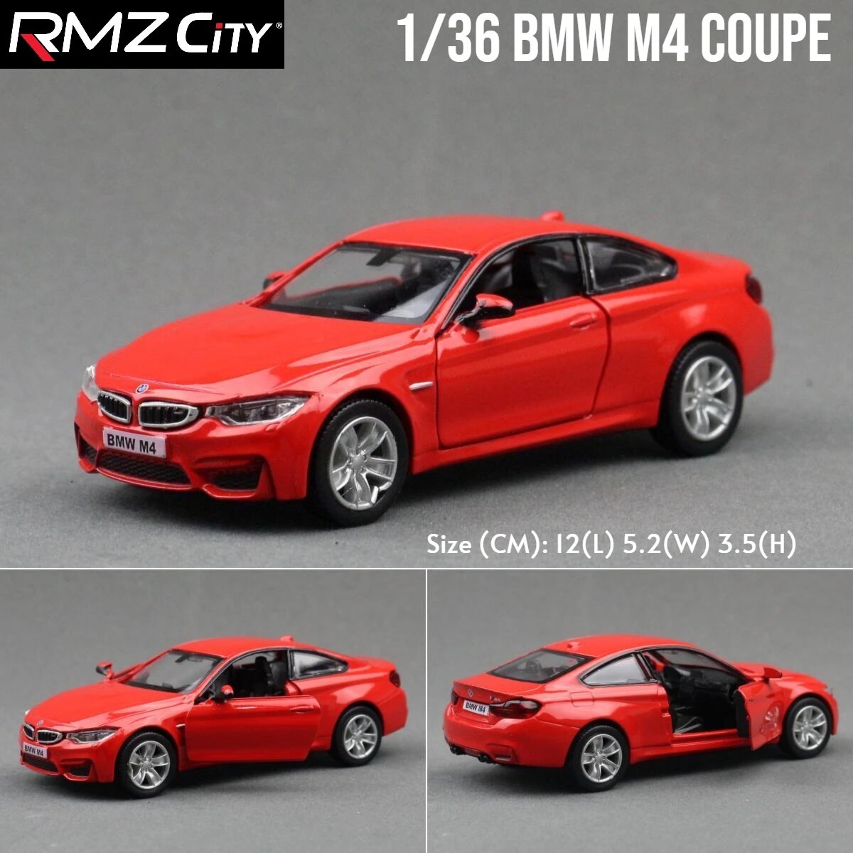 Модель BMW M4 Coupe 1/36, Красный