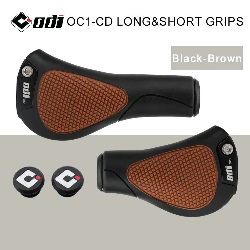 Ручки для велосипеда ODI OC1-CD Black-Brown 22 мм