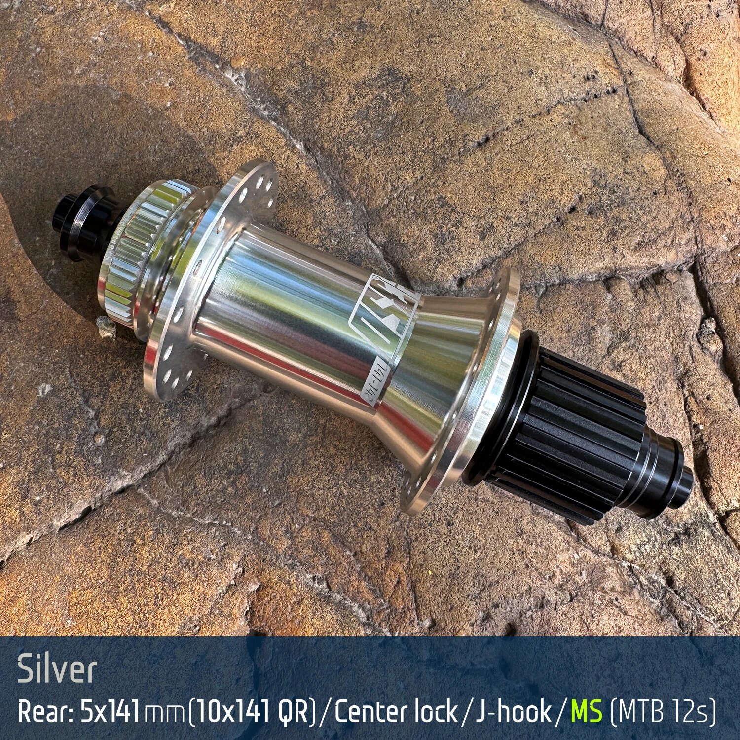 Koozer ступица задняя серебряная 5x141 MS 60T