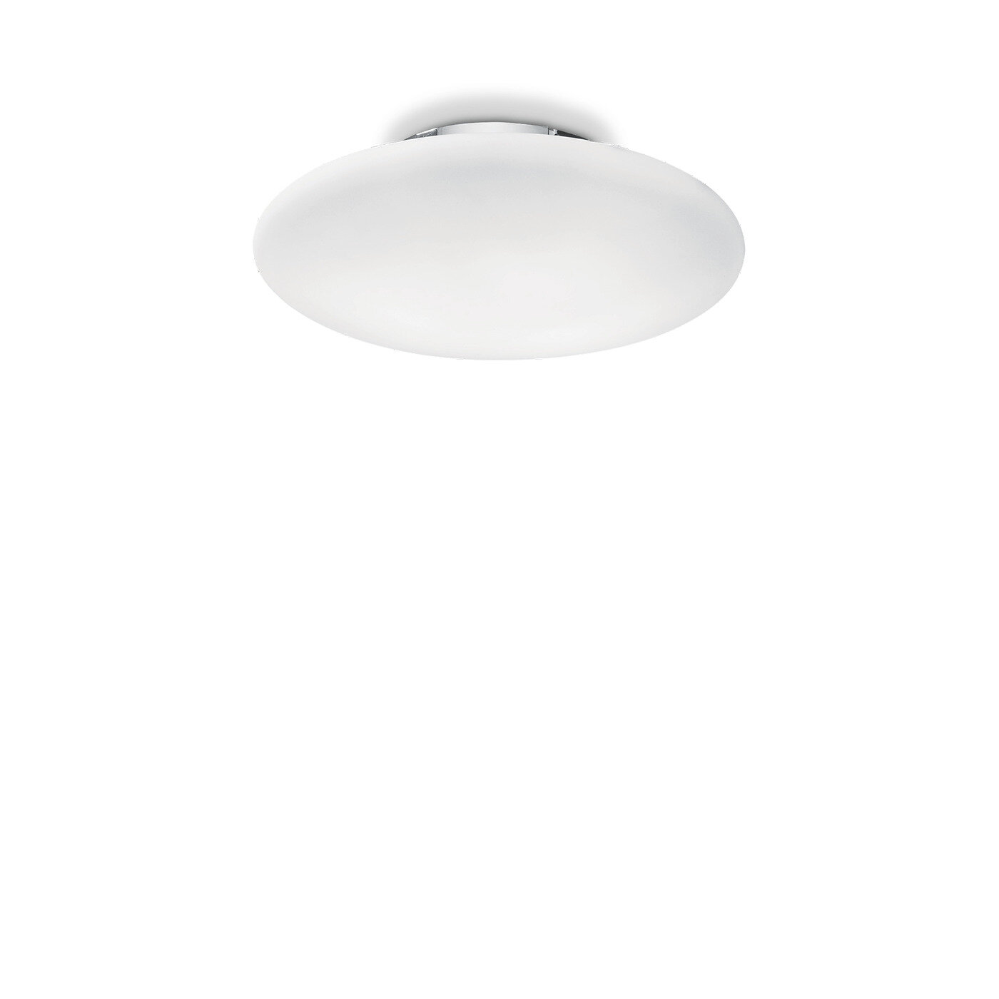 Светильник настенно-потолочный ideal lux Smarties PL1 D33 макс.1х60Вт Е27 220В IP20 Белый Металл/Стекло Без лампы 009223.