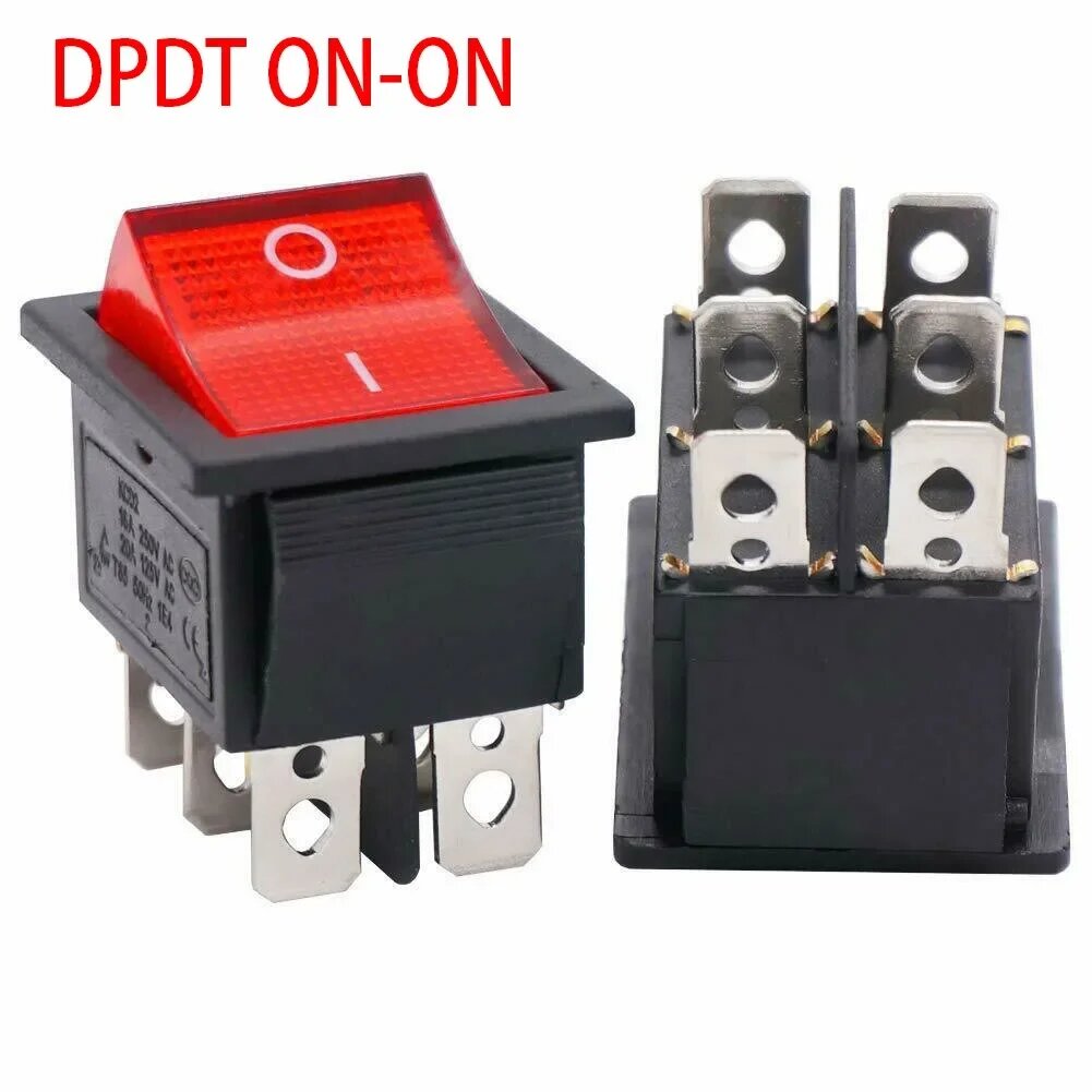 Переключатель DPDT KCD2 16A 250VAC