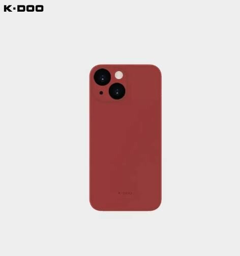 Чехол на iPhone 14 Plus, Air Skin ультратонкий пластик, красный