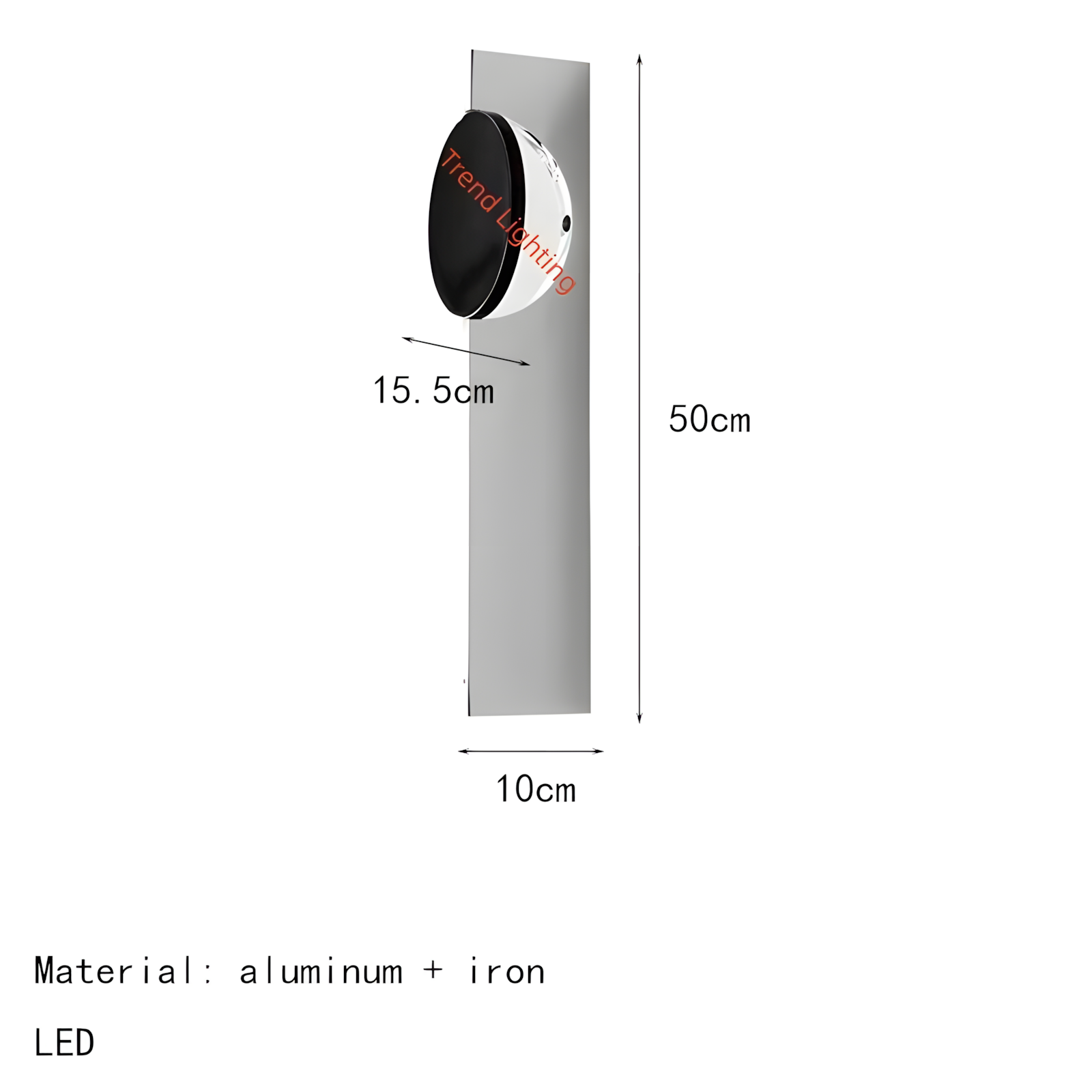Настенная лампа HomeLover Water Ripple, Warm light 3000K, 50cm