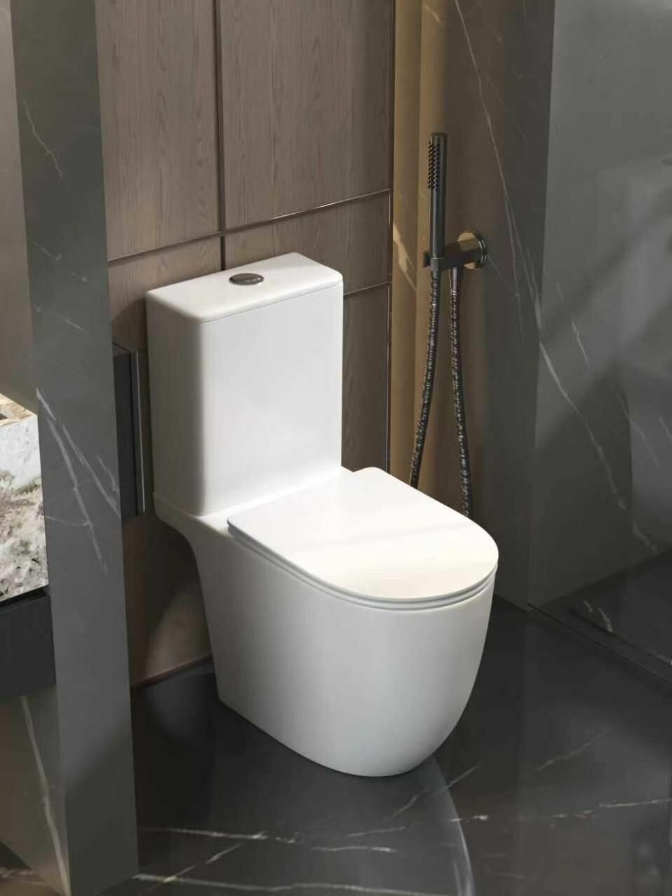 Унитаз напольный Aquame AQM1007PRO с сиденьем без бачка