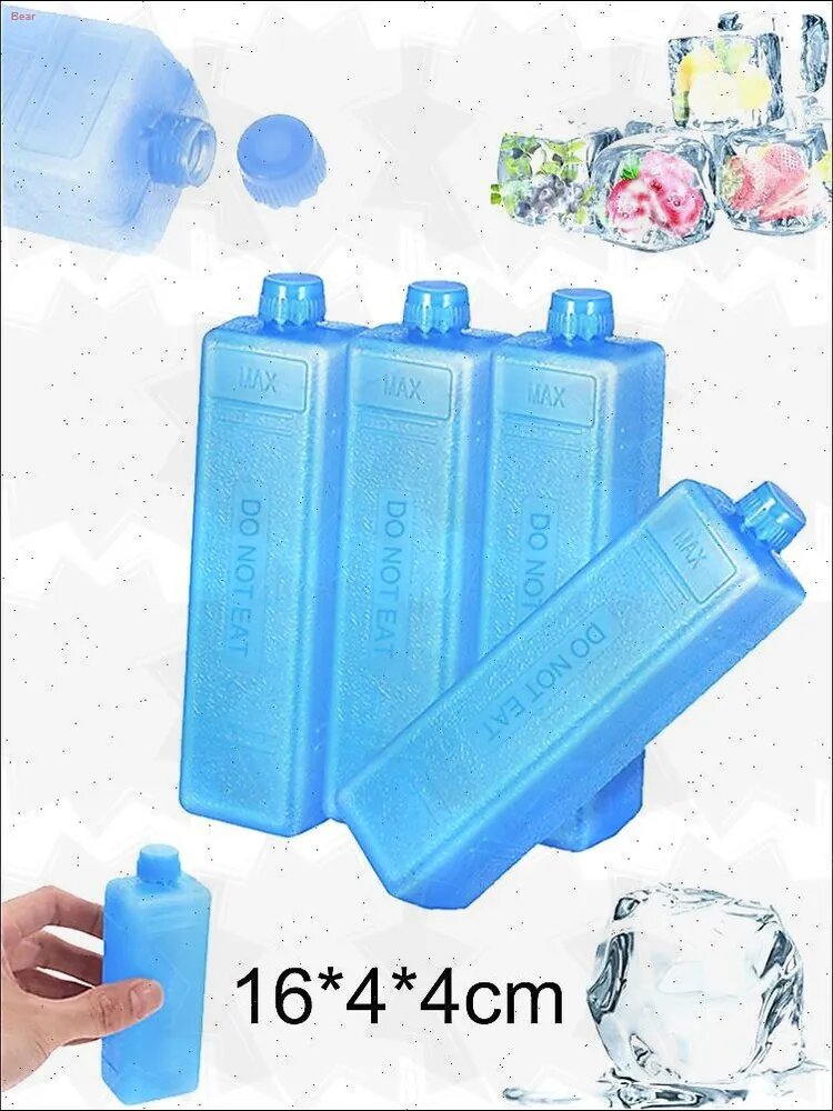 4 шт. блоков холодильника для кондиционера Ice Box, пакет для охлаждающего ящика, портативные кондиционеры