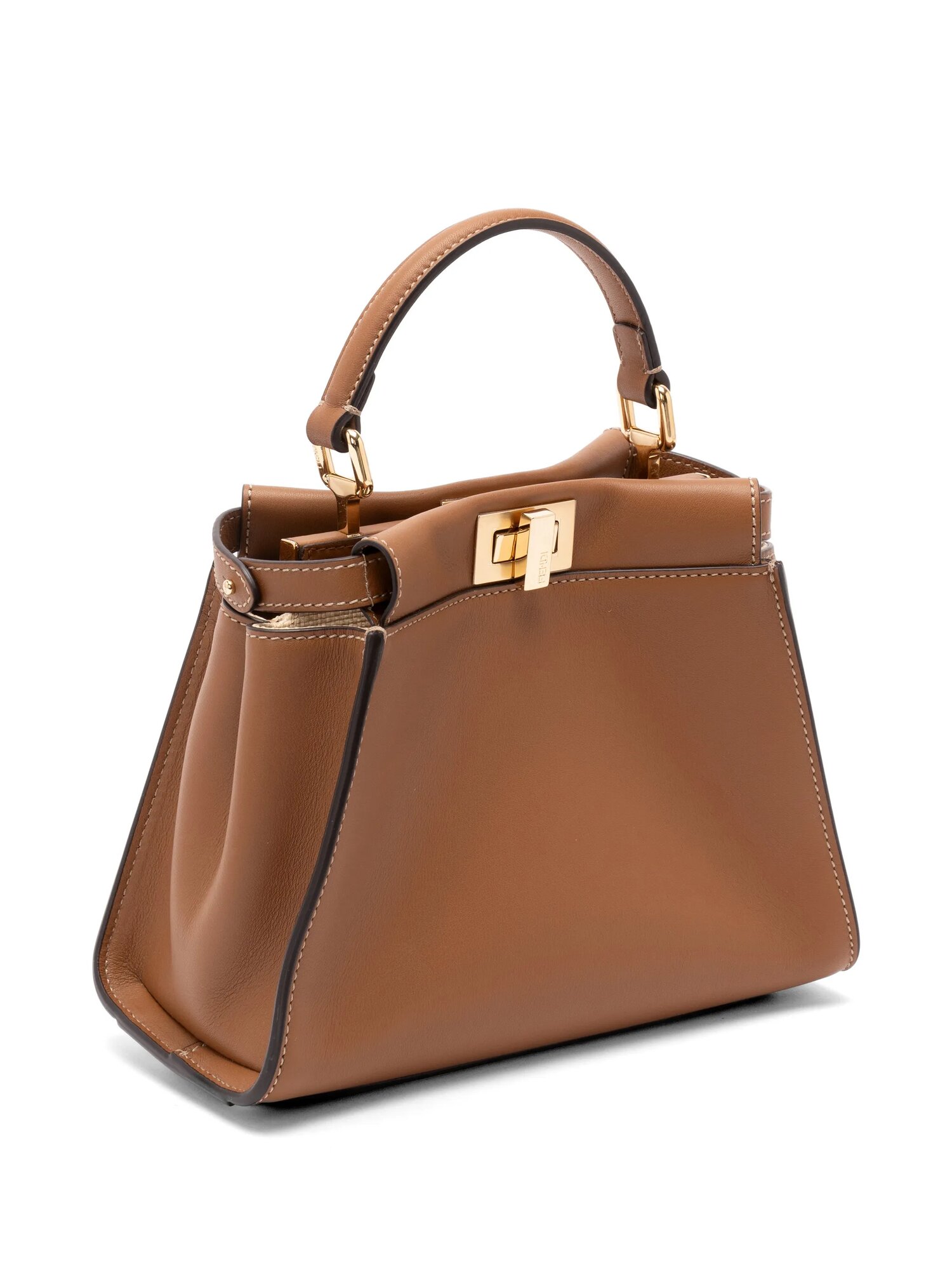 Сумка FENDI Peekaboo, brown — фото 1