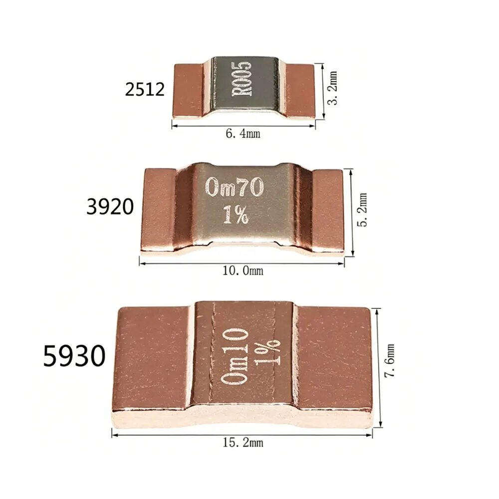 Миллиомные резисторы R001-R005, 0.1-2 мОм 2512 4mR R004 3W