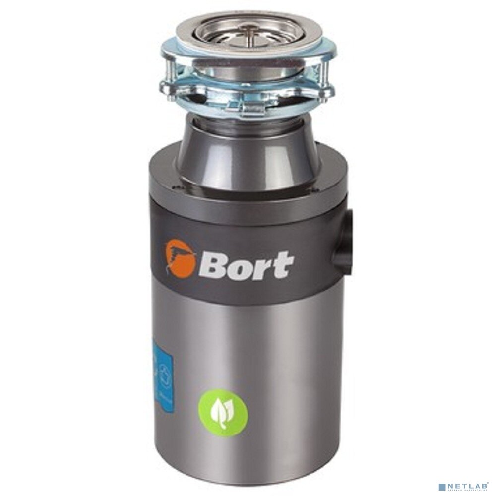 Bort Измельчитель пищевых отходов TITAN 4000 Plus {Мощность л. с. 0,75 ; 560 Вт; 4,2 кг/мин; 3200 об/мин; 1400 мл; набор аксессуаров 4 шт} [1275776]