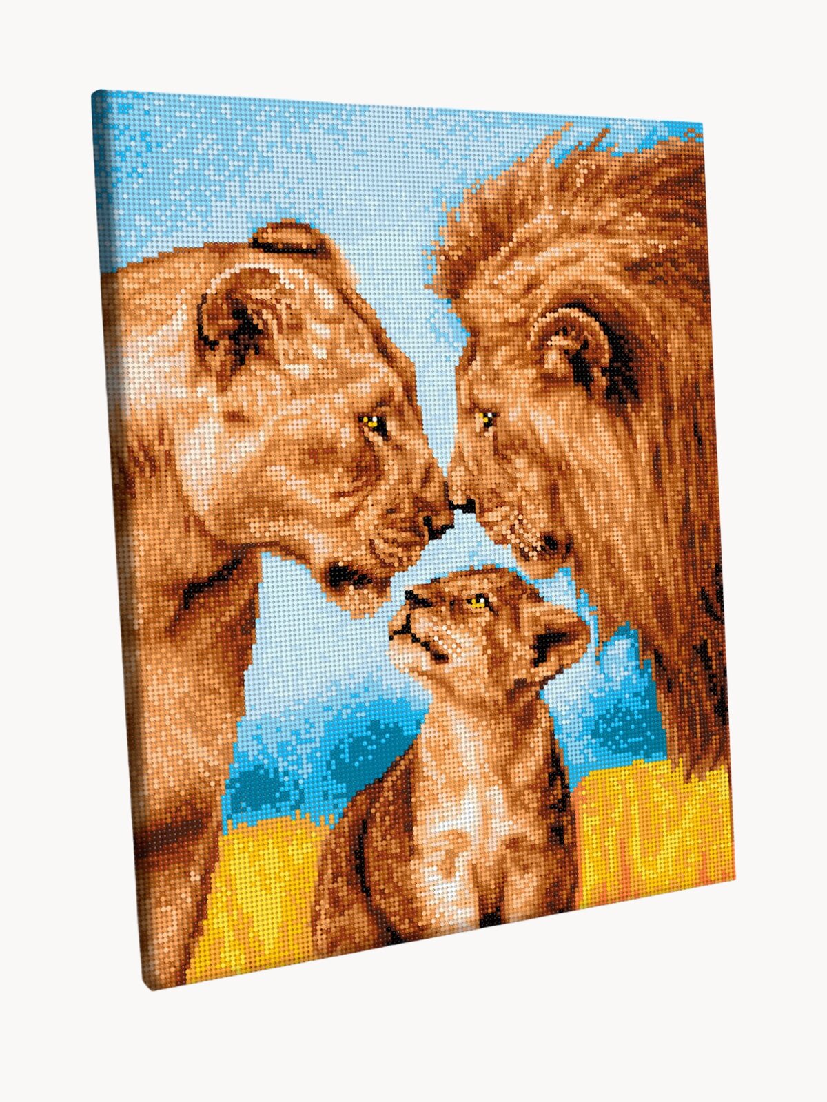 Алмазная мозаика на подрамнике 40х50 см "Прайд" Алмазная вышивка. Картина стразами.