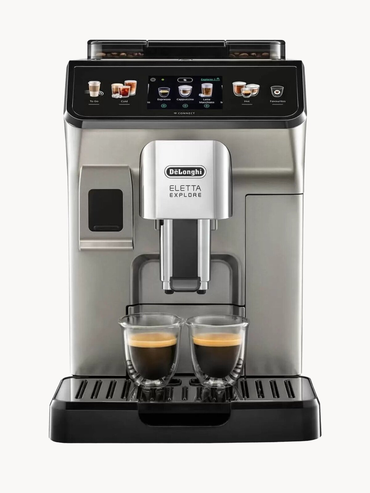 Кофемашина Delonghi ECAM450.86. T титан автоматический капучинатор