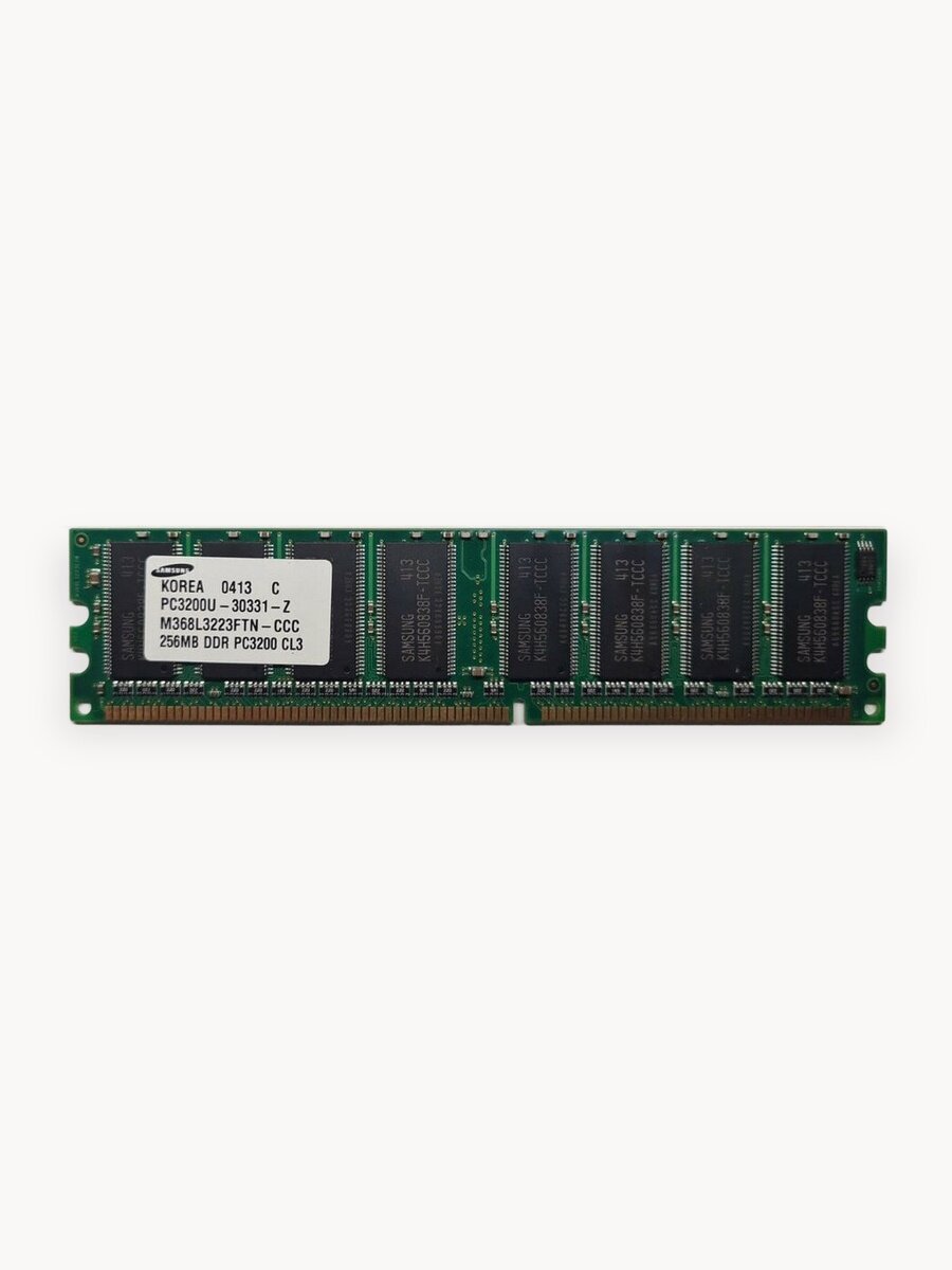 Модуль памяти DIMM DDR400 PC3200 256Mb Samsung (SANSUNG M368L3223FTN-CCC)