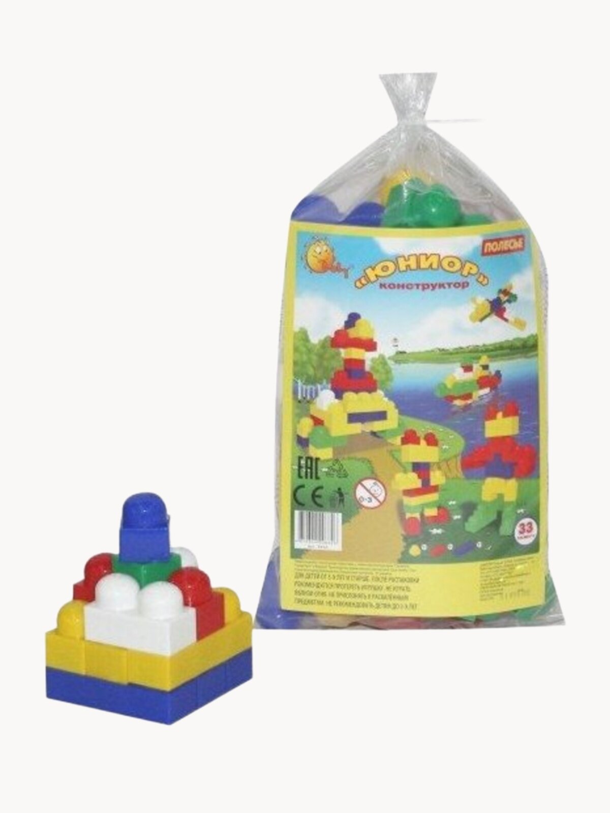 Конструктор Полесье, Юниор 33 эл. 6646