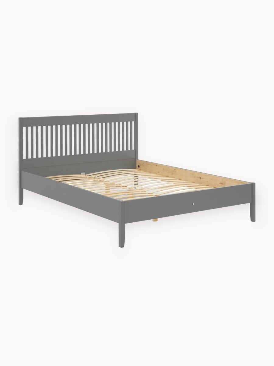 Кровать илекса двуспальная ортопедическая 160 x 200 см, серый