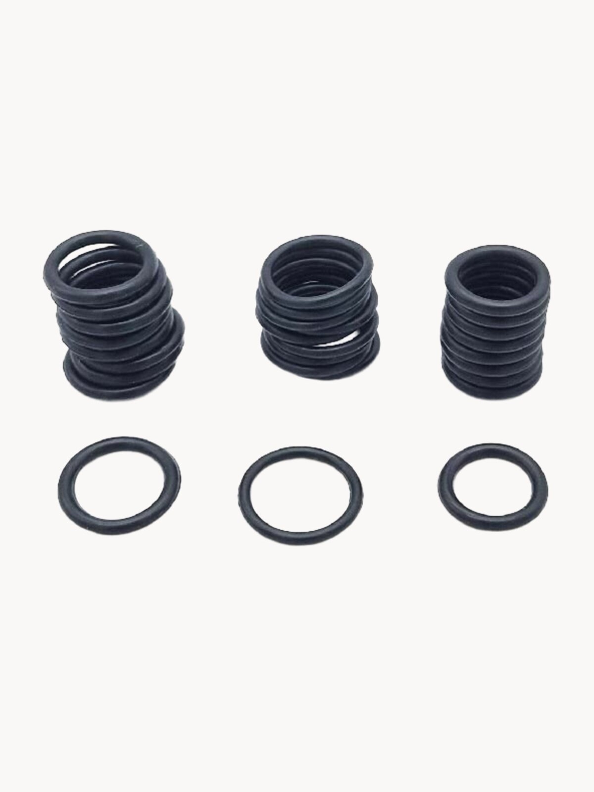 Уплотнительные кольца AkvaDon для излива смесителей, резиновые, 16х2,4 + 18х2,4 + 18х1,9 мм, 30 шт