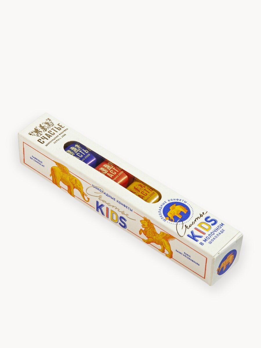 Конфеты ассорти мини-пралине счастье KIDS в шоколаде, набор из 6 шт конфет 50г