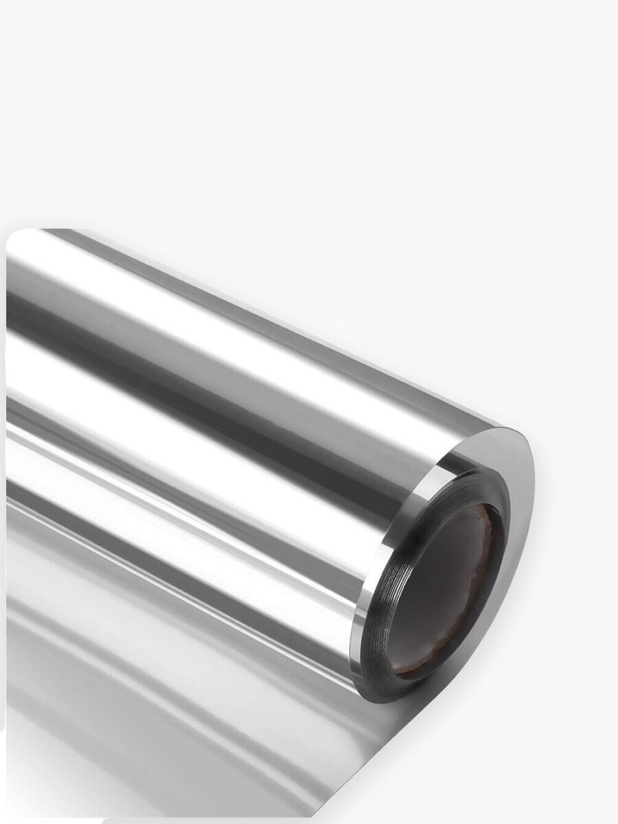 Фольга алюминиевая строительная теплоизоляционная для бани и сауны санлайф 50мкм 10м2(1х10м)