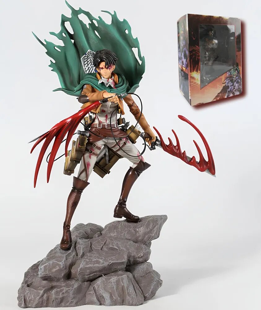 Фигурка Атака Титанов Леви Аккерман / Attack On Titan Levi (35см)